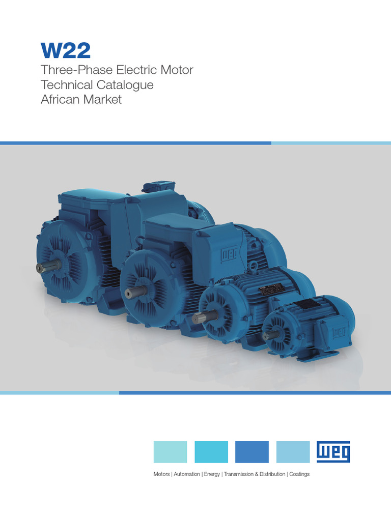 WEG w22 Three Phase Induction Motor Technical African Market 50024206 Brochure English Web | PDF ...