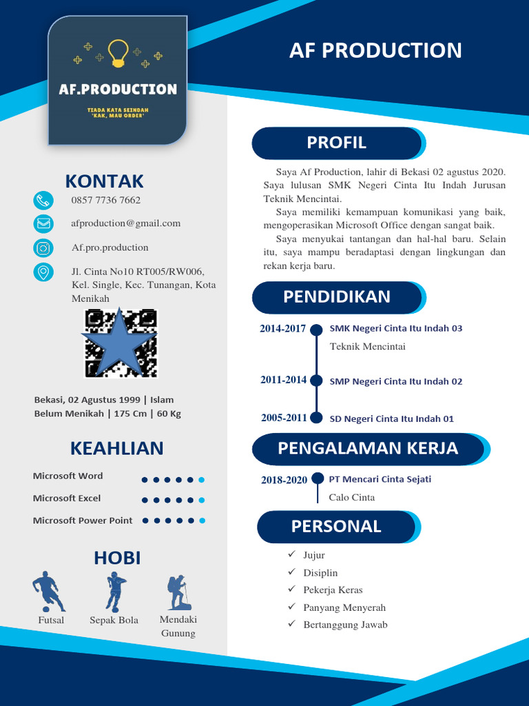 Contoh CV Paket Lengkap_compressed | PDF