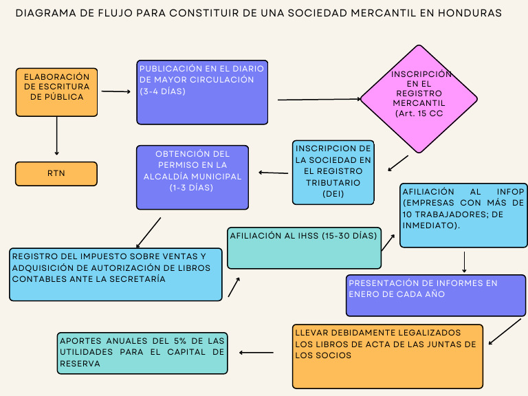Flujogramas Constitucion de Empresas | PDF