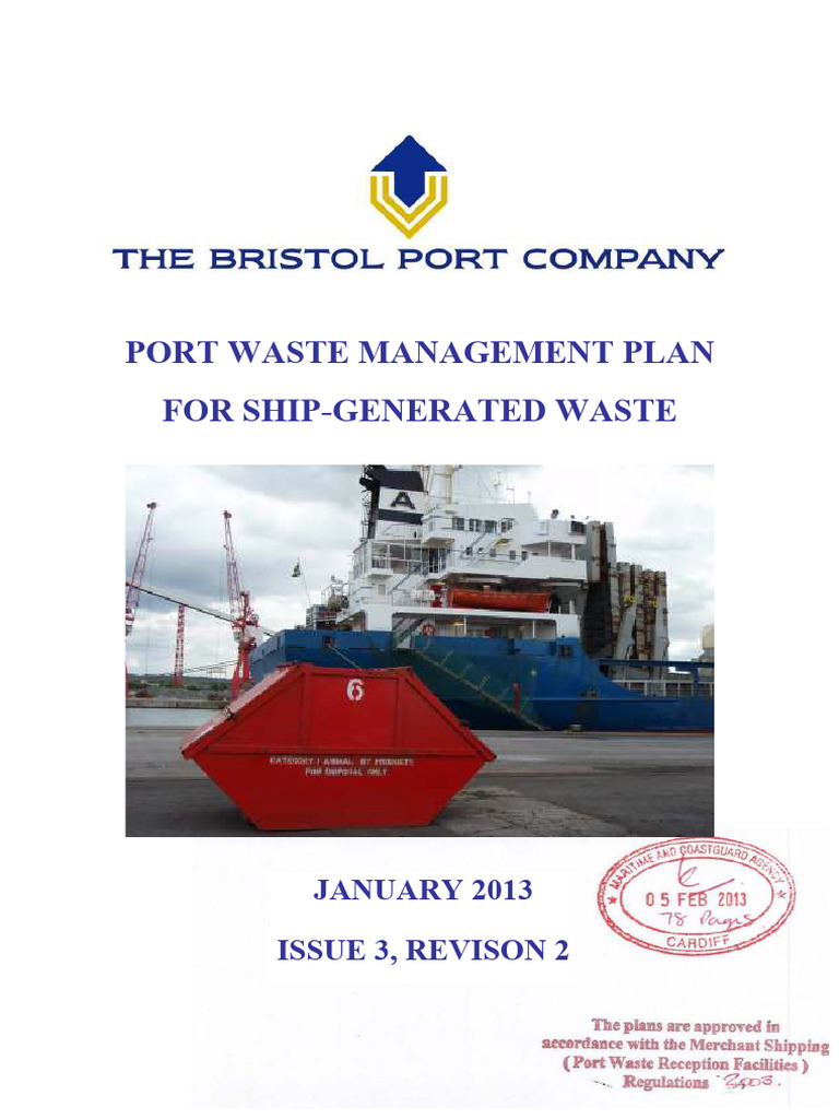 Port Waste Management Plan 2013 | PDF | Waste | Municipal Solid Waste