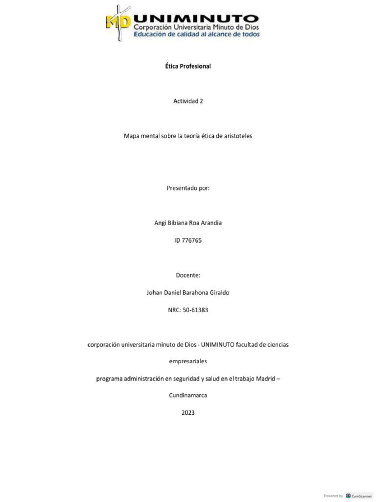 Actividad 2 - Etica Profesional | PDF