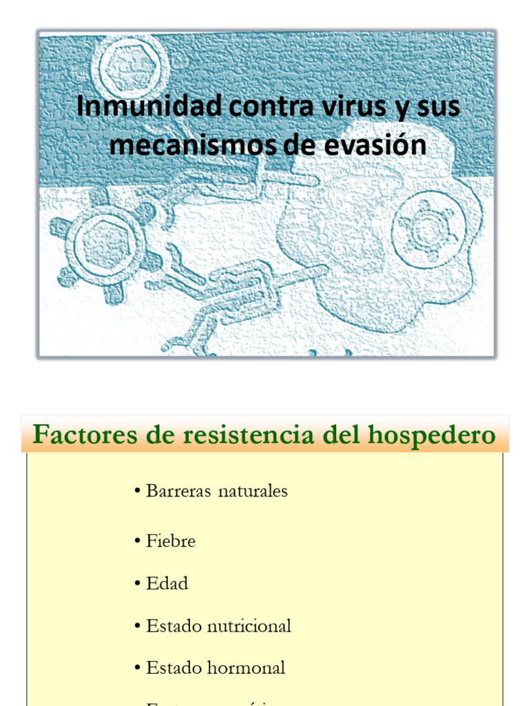 Inmunidad y Mecanismos de Evasión de Los Virus | PDF | Sistema inmune | Virus