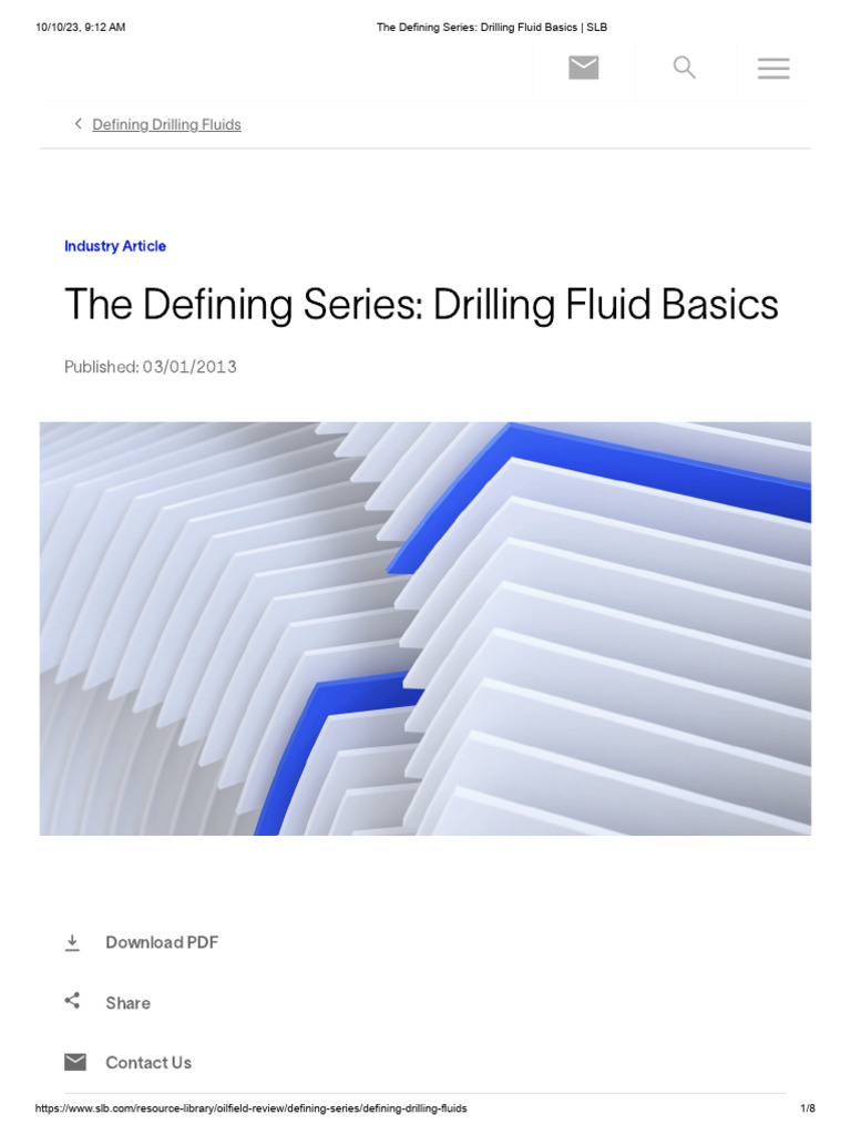 Drilling Fluid Basics - SLB | PDF | Oil Well | Physical Sciences