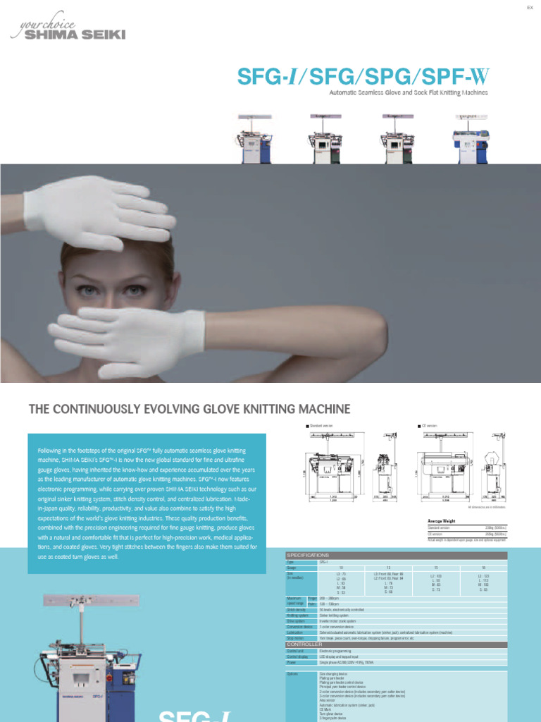 SFG-I SFG SPG SPF-W en | PDF | Knitting | Yarn