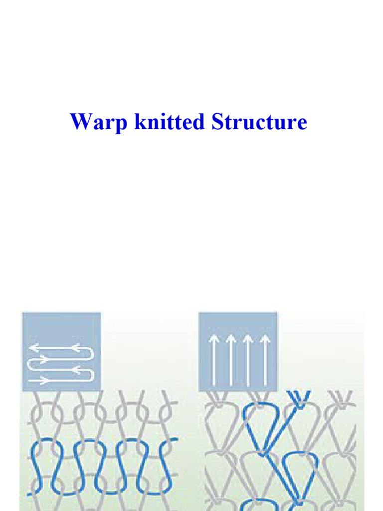 Warp Knitting Structure | PDF | Knitting | Textiles
