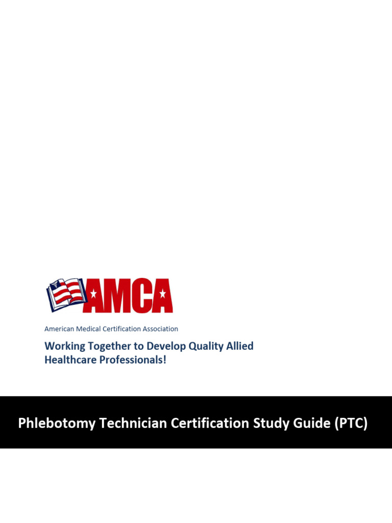 AMCA PTC Study Guide | PDF | Infection | Hand Washing