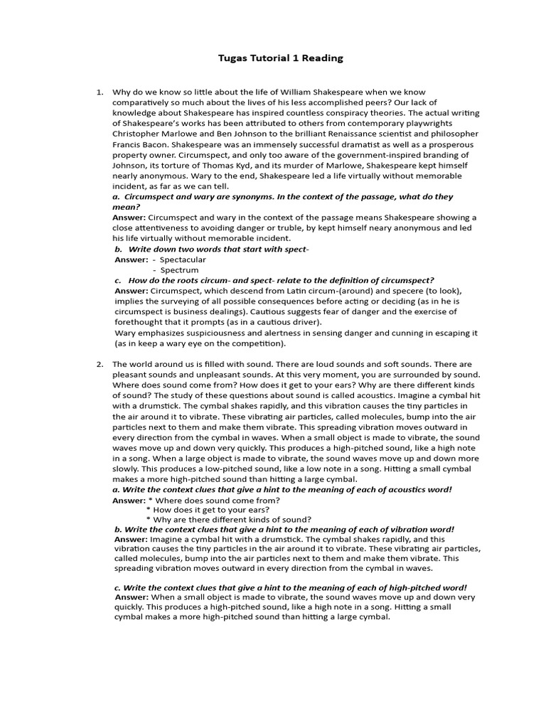 Tugas 1 - Reading - Maringan P Naibaho | PDF | Sound | Saint Patrick