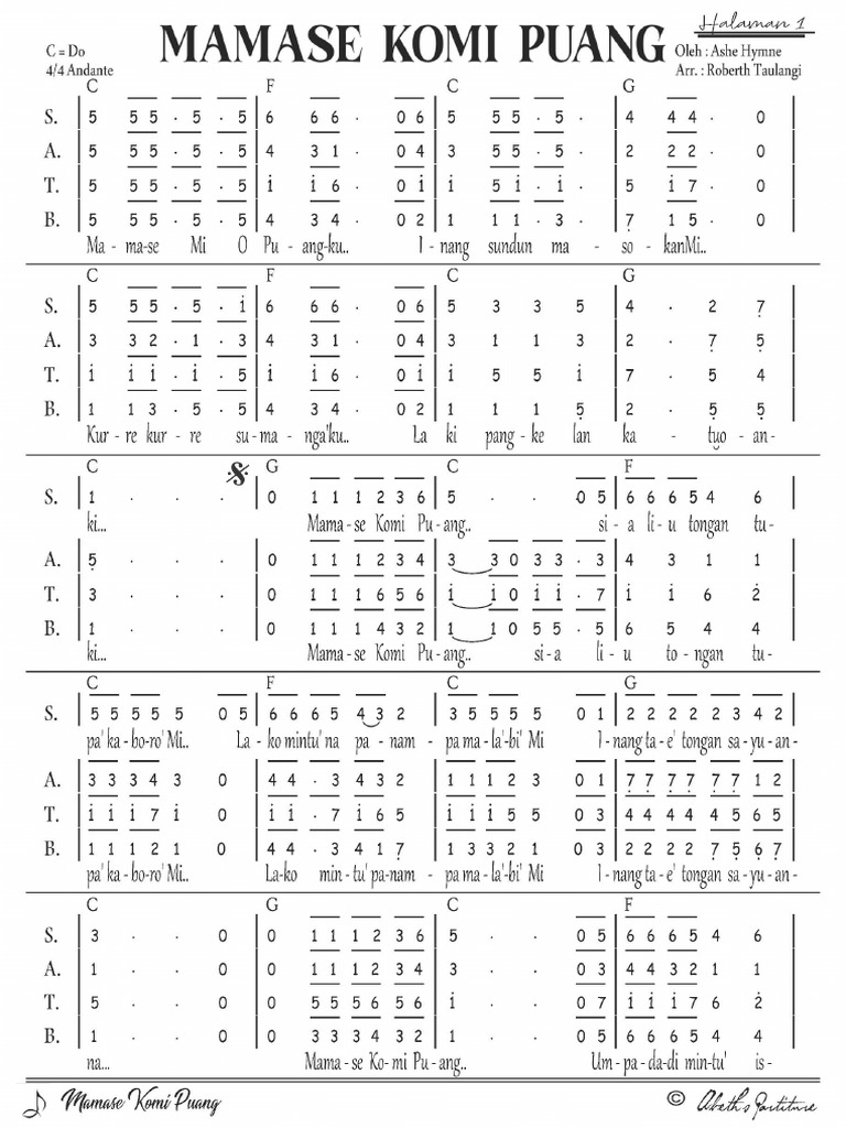 Mamase Komi Puang (Print) | PDF