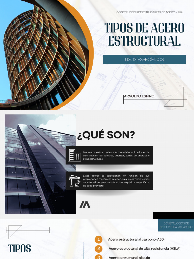 Acero Estructural Tipos y Usos | PDF