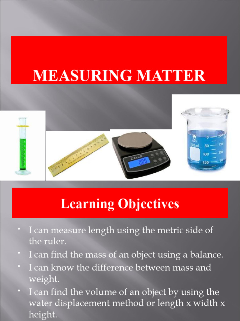 Measuring Mass Volume and Density | PDF | Density | Volume