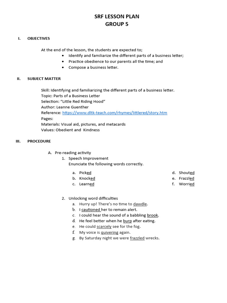 Myth and Folklore Lesson Plan | PDF