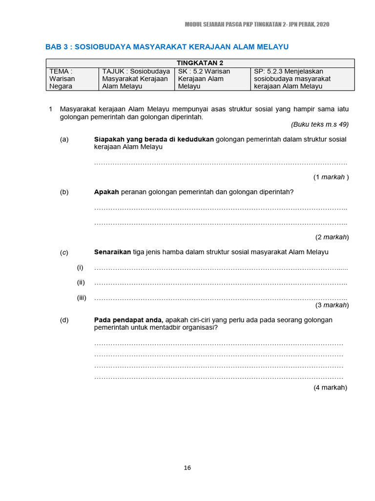 169 Struktur Tingkatan 2-22-27 | PDF