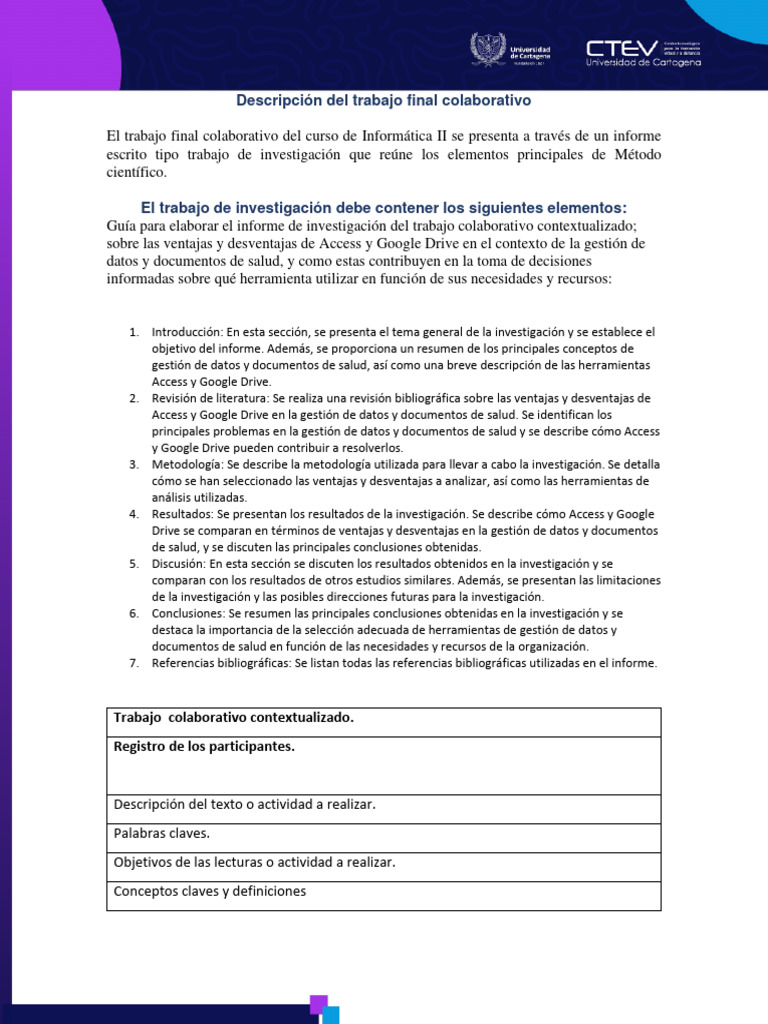 Orientacion TCC Informatica II | PDF | Metodología