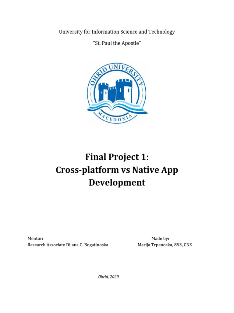 Final Project 1 | Download Free PDF | Java (Programming Language) | Cross Platform Software