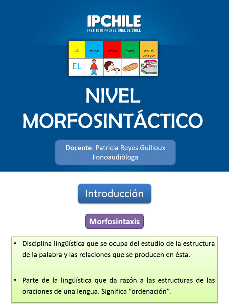 Nivel Morfosintáctico | PDF | Oración (Lingüística) | Palabra