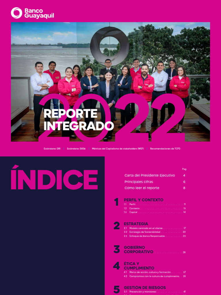 Reporte Integrado 2022 Banco Guayaquil 1 | PDF | Bancos | Inclusión financiera