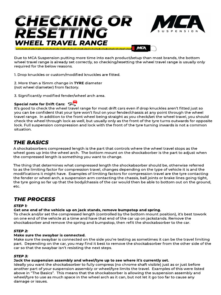 Wheel Travel Range Check Resetting 2 | PDF