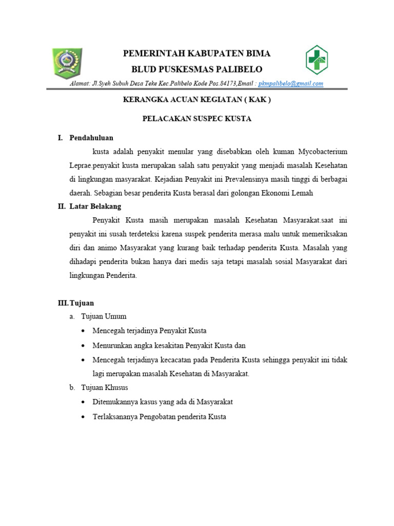 KAK Pelacakan Kusta | PDF