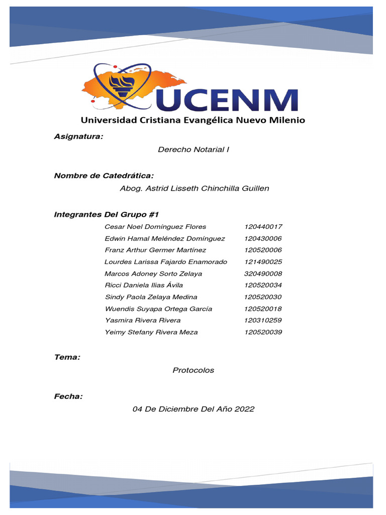 Copia de Protocolos (Notarial I) | PDF | Honduras | Bancos