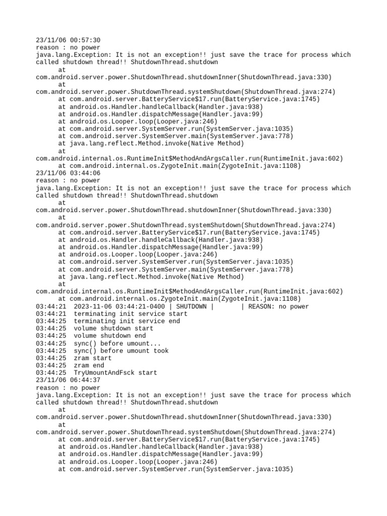 Power Off Reset Reason | PDF | Computers
