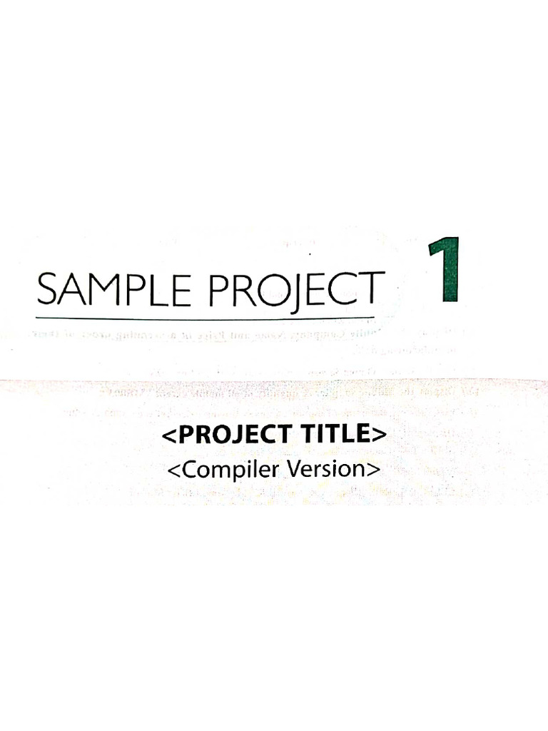Sample Project 1 | PDF