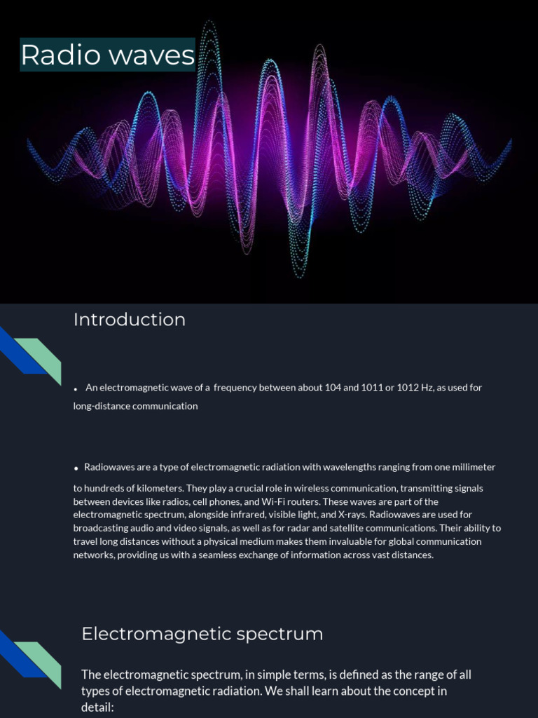 Physics Seminar On Radiowaves-1 | PDF | Electromagnetic Spectrum | Radio