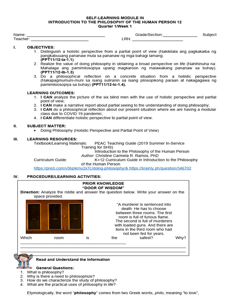 Grade 12 Philosophy Curriculum Guide | PDF | Reason | Knowledge