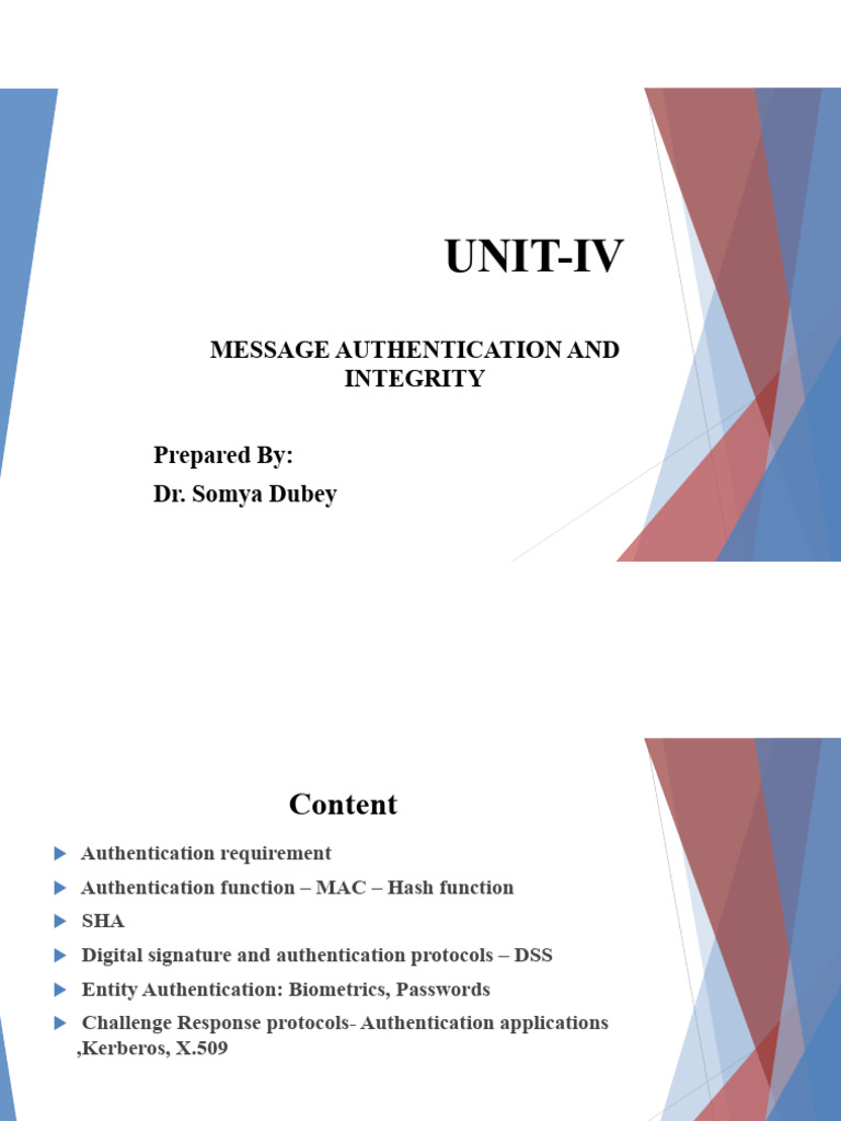 Unit 4 (MAC) | PDF | Cryptography | Public Key Cryptography