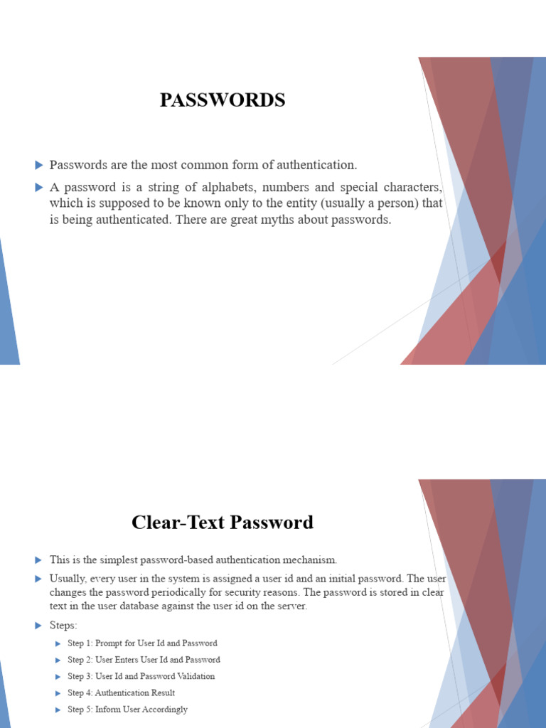 Unit-4 (Entity Authentication) | PDF | Password | Biometrics