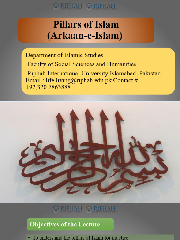 Islamic Studies Lecture 6 Pillars of Islam | PDF | Theocracy | Islamic ...