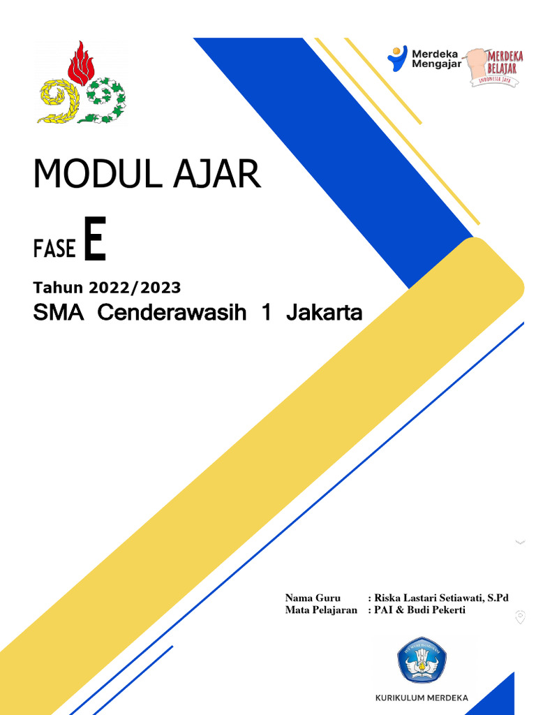 Modul Ajar 1 Fase E 2022 | PDF | Karier & Perkembangan | Sains & Matematika