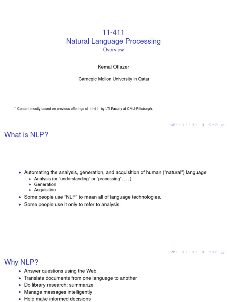 Natural Language Processing Slides | PDF | Linguistics | Syntax