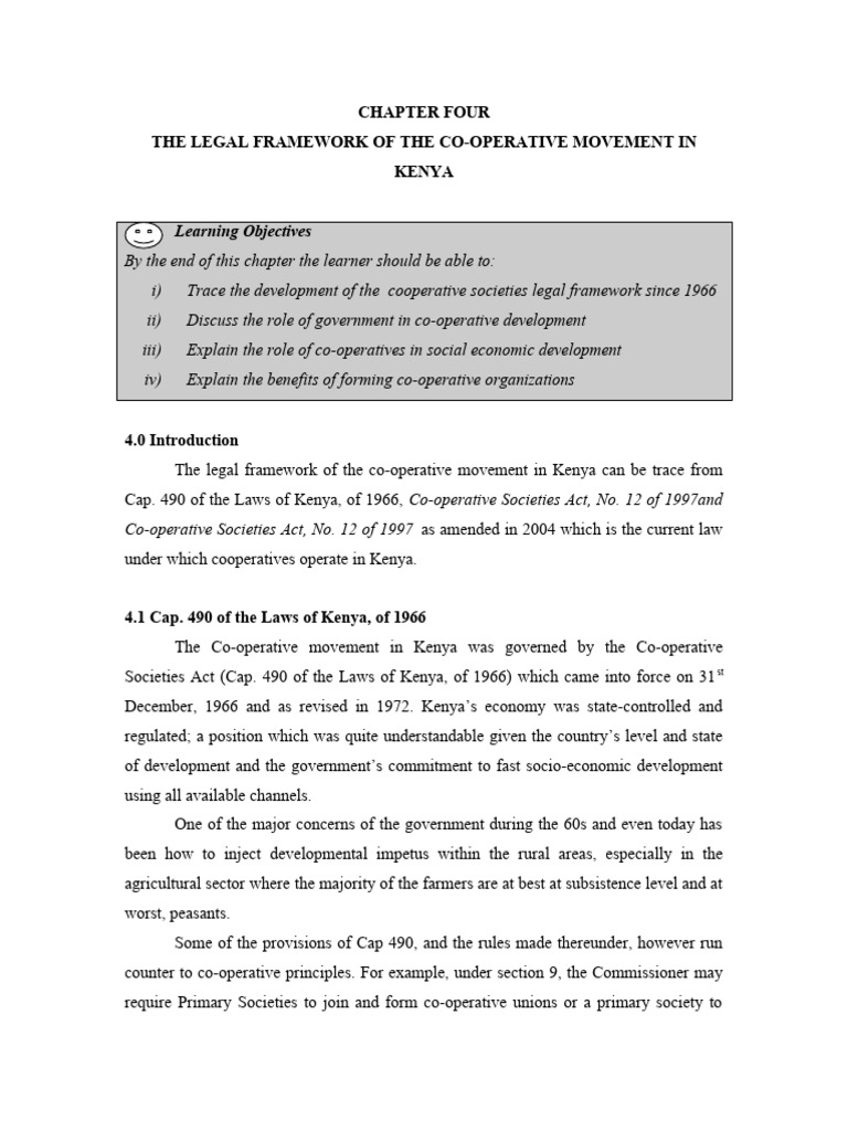 Legal Framework | PDF | Cooperative | Policy