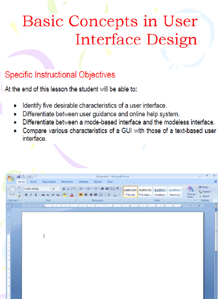 Basics of User Interface Design | PDF | Information | Cursor (User ... Basics of User Interface Design | PDF | Information | Cursor (User ...