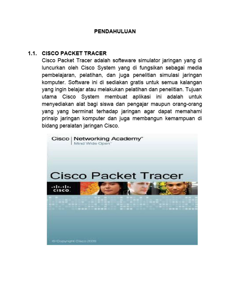 Modul Cisco Packet Tracer 1 | PDF