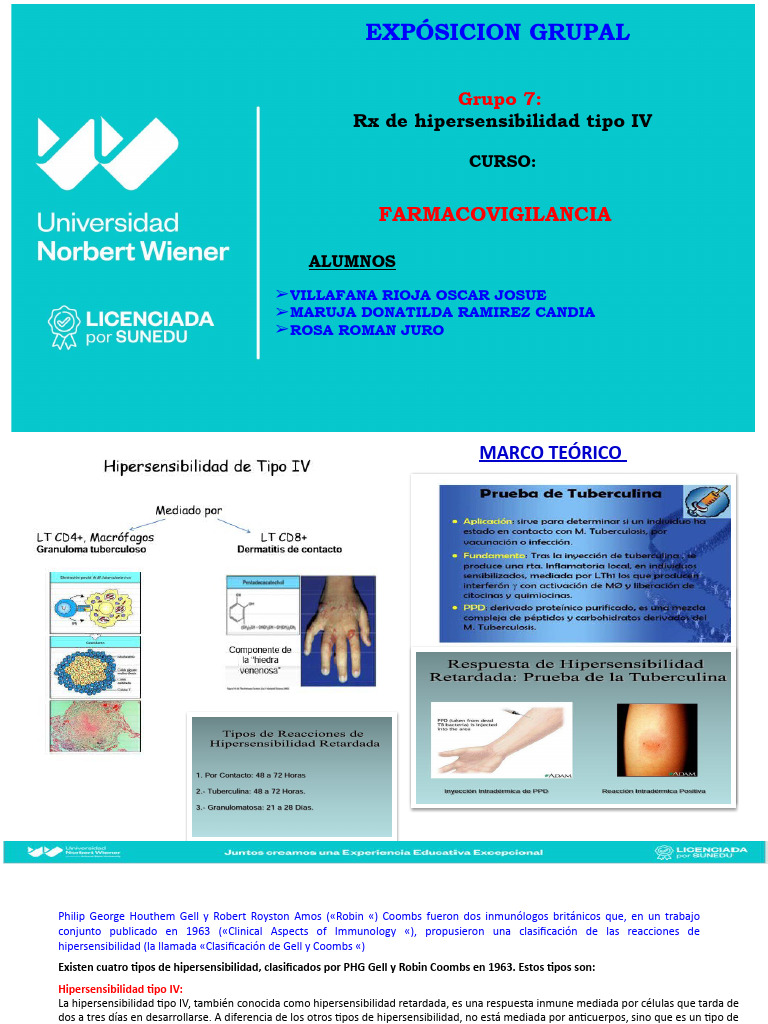 Hypersensitivity Type IV Reaction A Complex Case (1) 121212 EXPO | PDF ...