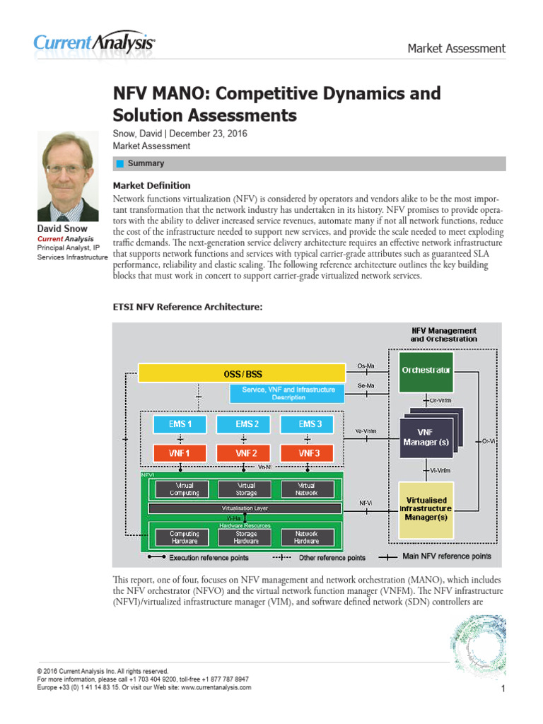 FY16 MANO Competitive Dynamics and Solution Assessments | PDF ...
