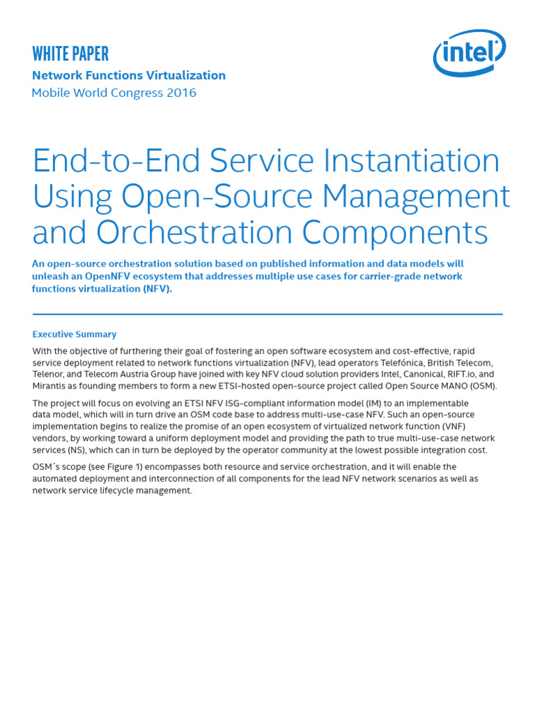 E2E Service Instantiation with OSM | PDF | Computer Engineering ...
