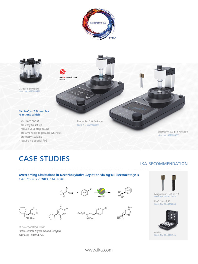 03 ElectraSyn Case Studies | PDF | Redox | Chemical Process Engineering