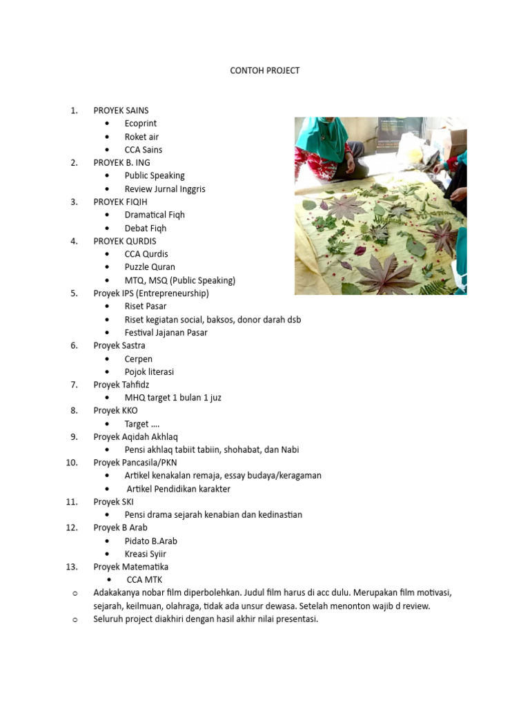 Contoh Project | PDF