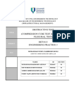 Lab Report Concrete-Compressive Strength | PDF | Concrete | Materials ...