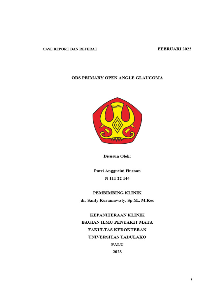 REFKA Putri Anggraini H Glaukoma | PDF