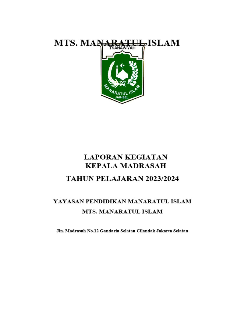 Laporan Kegiatan Kamad | PDF