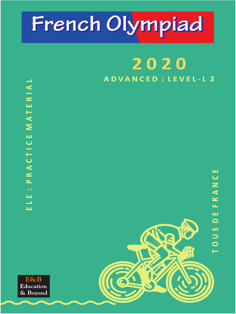 French Olympiad ELE 2020 Advanced Level 2 Compressed | PDF | Belgian Comics | Dupuis Titles