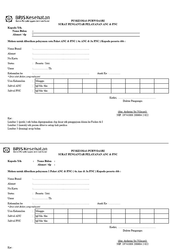 Form Klaim Anc & PNC + Inform Consent Sept 2023 | PDF