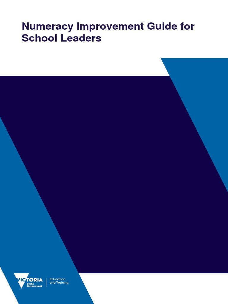 Numeracy Improvement Guide For Schools Leaders | PDF | Curriculum ...
