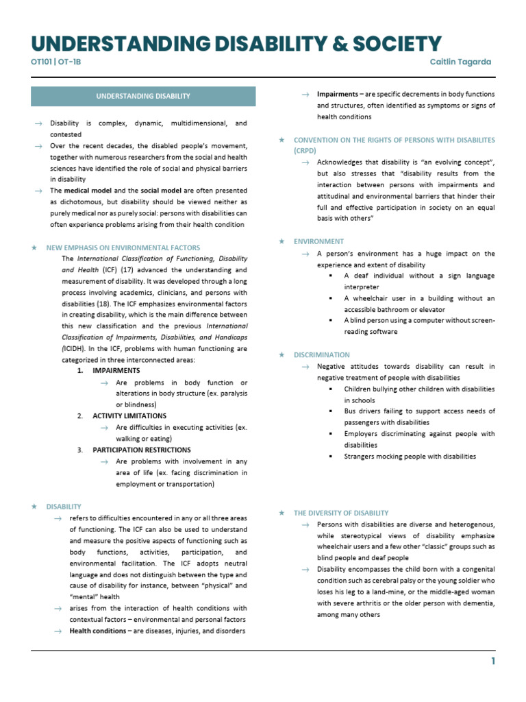 Disability, Society, and Human Rights | PDF | Disability | Social Exclusion