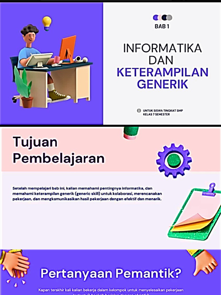 Informatika Dan Keterampilan Generik | PDF