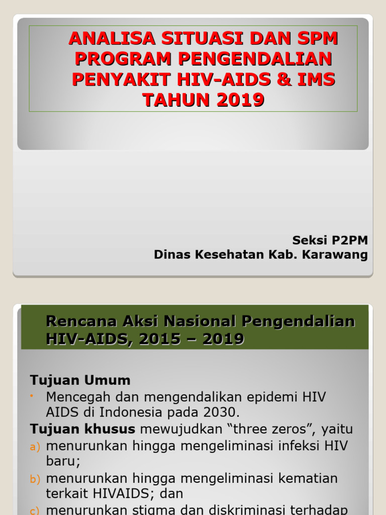 Strategi Pengendalian HIV-AIDS Karawang 2019 | PDF