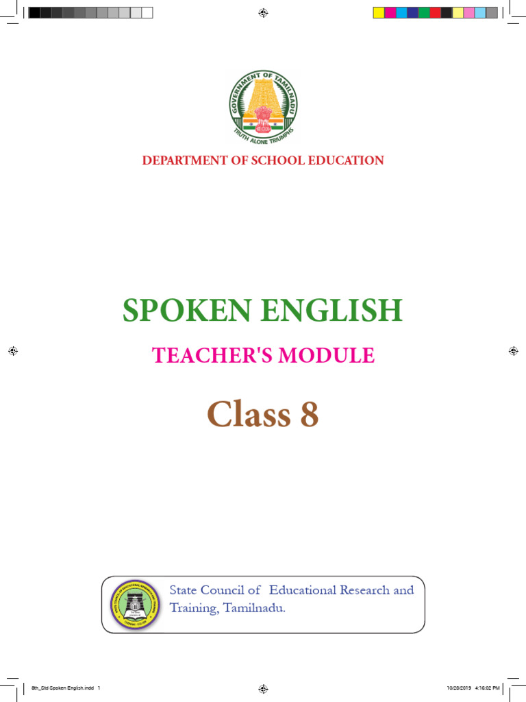 8th - STD Spoken English | PDF | Teachers | Plural